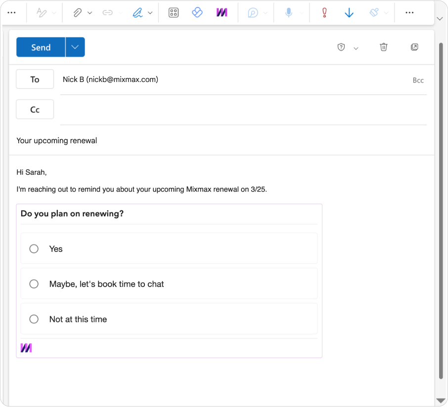 Microsoft Outlook Integration | Mixmax